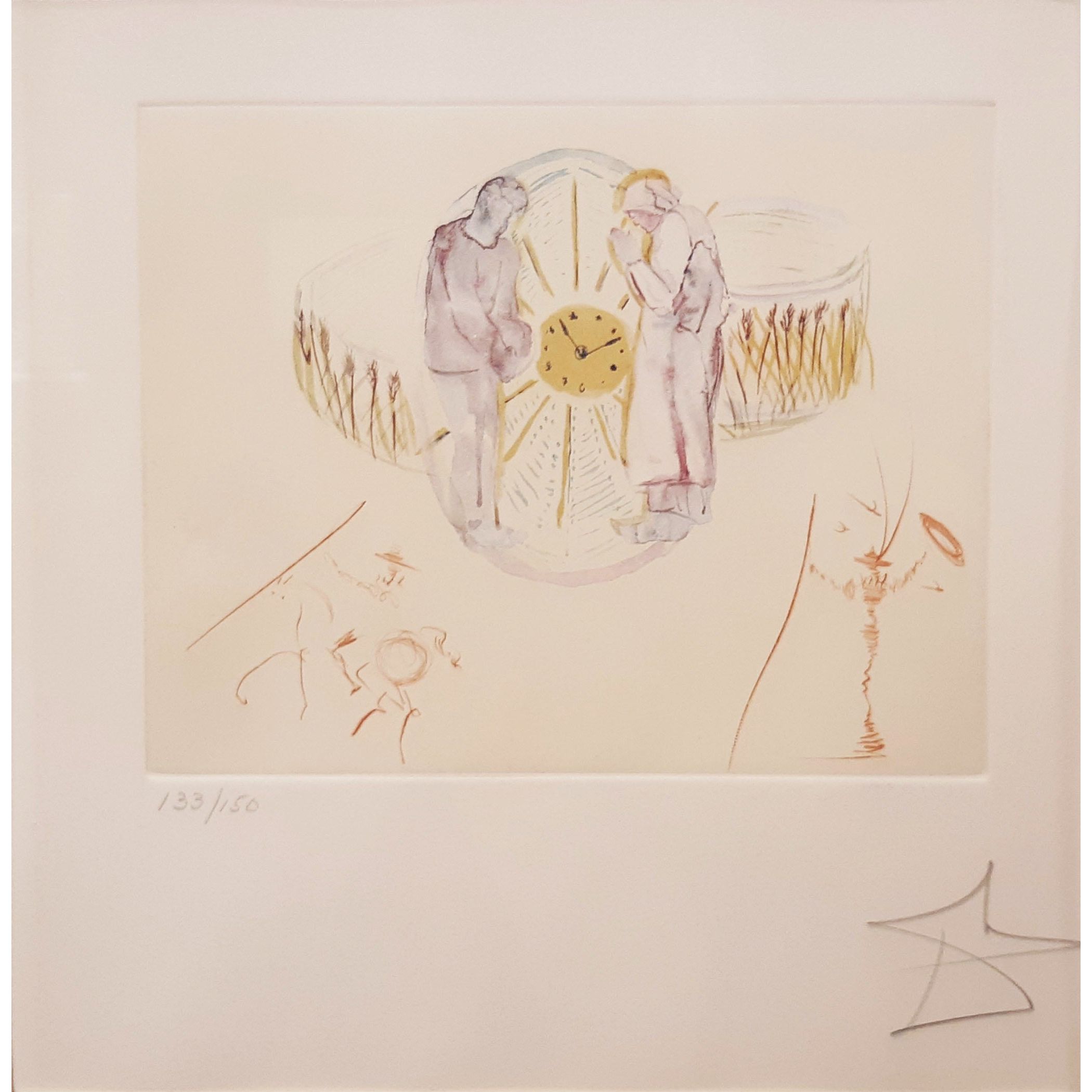 Salvador Dali, Original Etching, "One's Identity" | Chali-Rosso Art Gallery