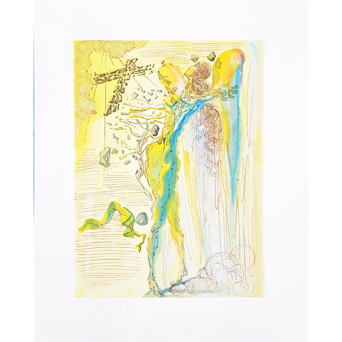 Salvador Dali, Original Wood Engraving, "The Shine of Glorious Bodies ...